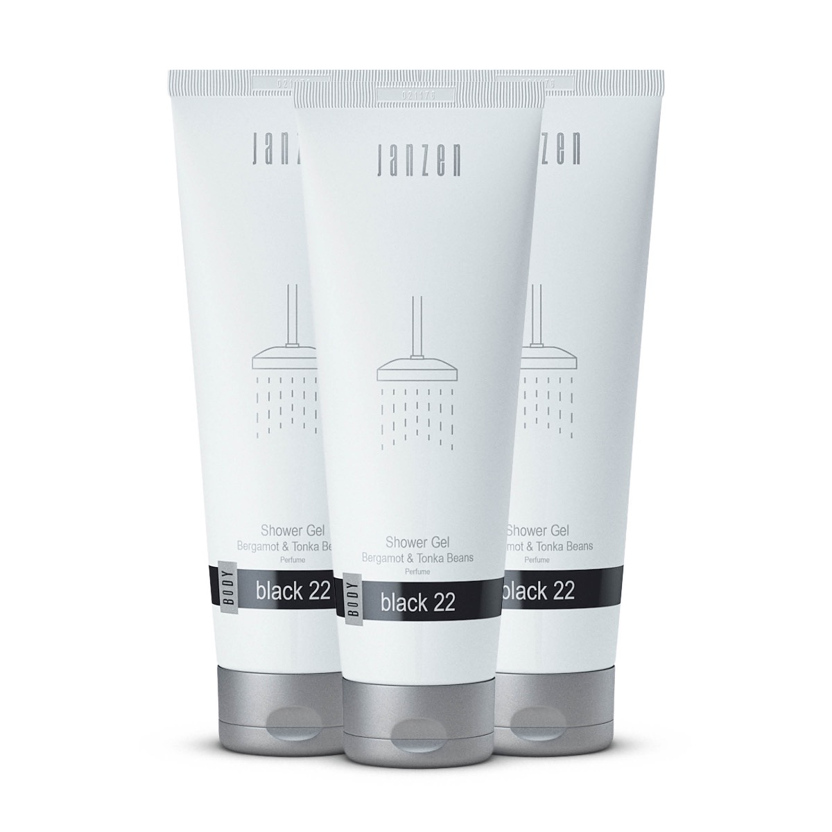 Buy our soothing, transparent Shower Gel 3-pack in Black 22 | JANZEN